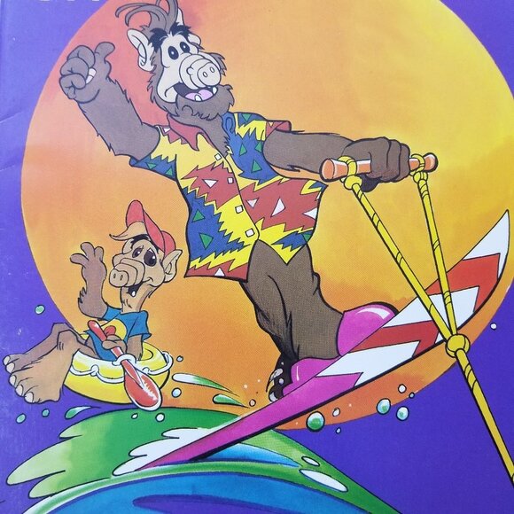 Vintage | Office | Vintage Alf Takes Off Coloring Book 988 Checkerboard ...
